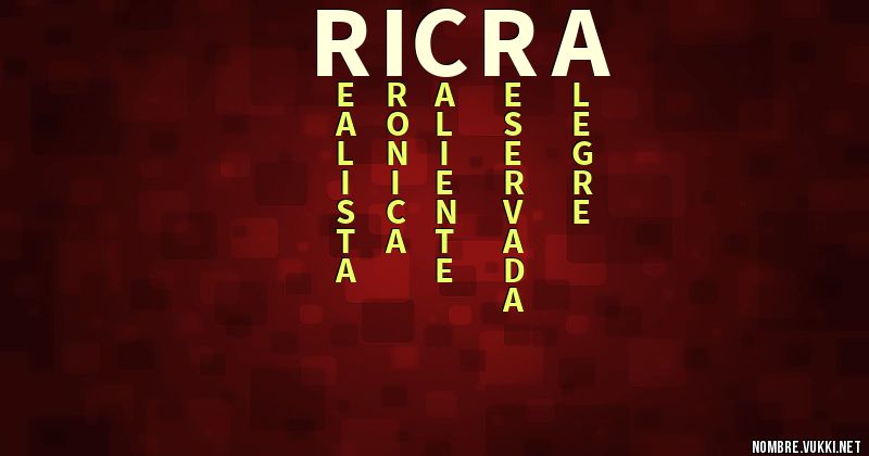 Qué significa ricra