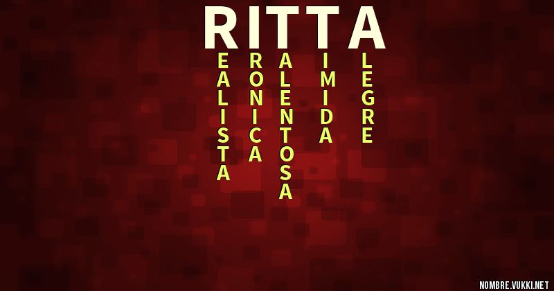 Qué significa ritta