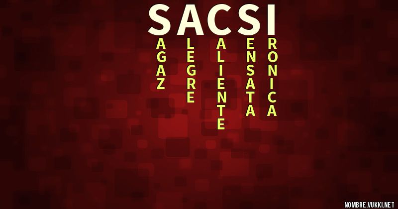 Qué significa sacsi
