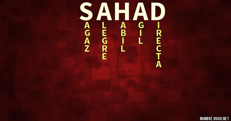 Qué significa sahad