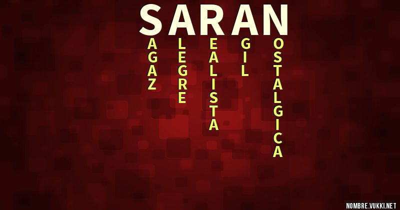 Qué significa saran
