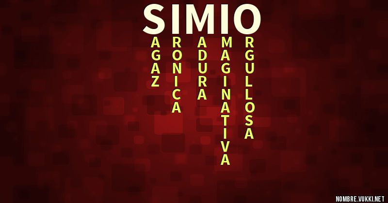 Qué significa simio