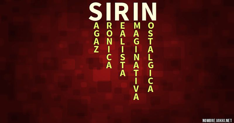 Qué significa sirin