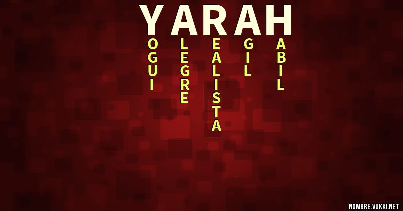 Qué significa yarah