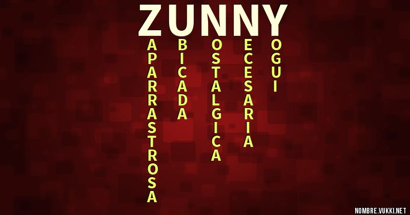 Qué significa zunny