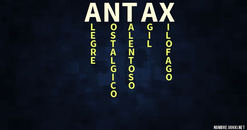 Qué significa antax