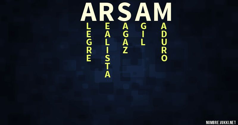 Qué significa arsam