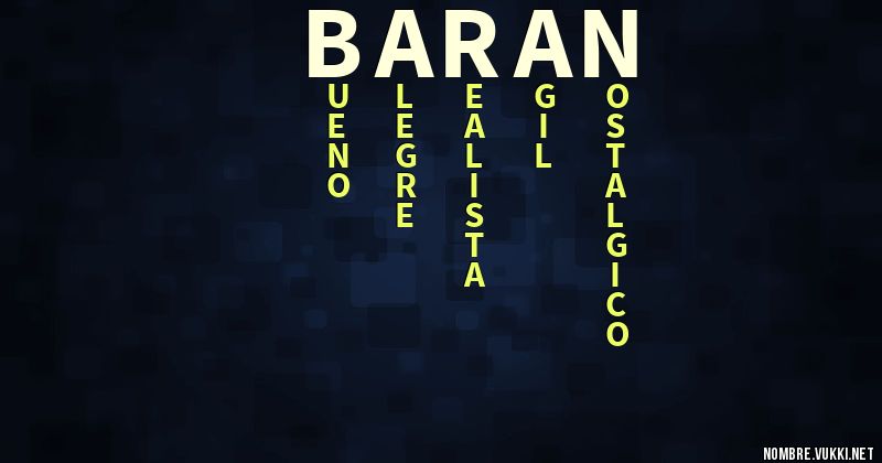Qué significa baran