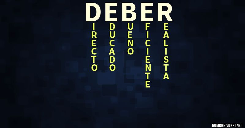 Qué significa deber