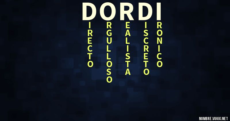 Qué significa dordi