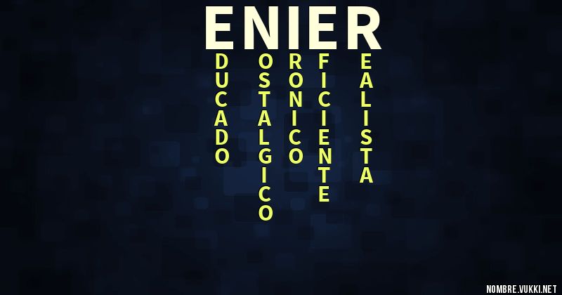 Qué significa enier
