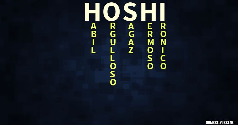 Qué significa hoshi