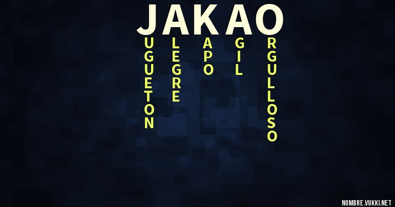 Qué significa jakao