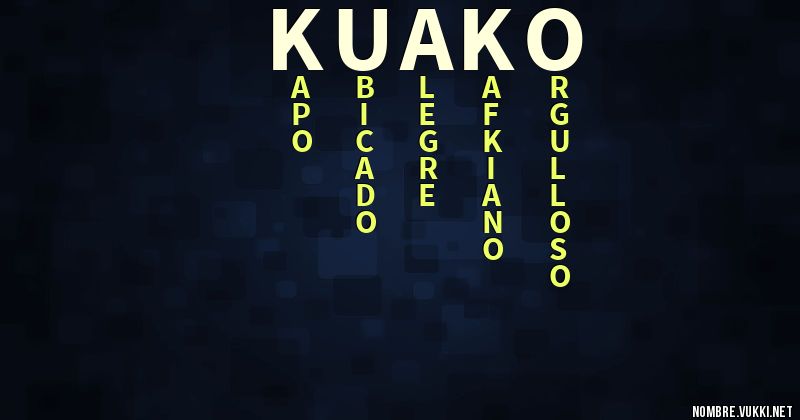 Qué significa kuako