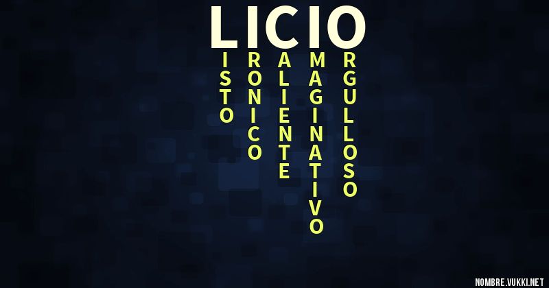 Qué significa licio