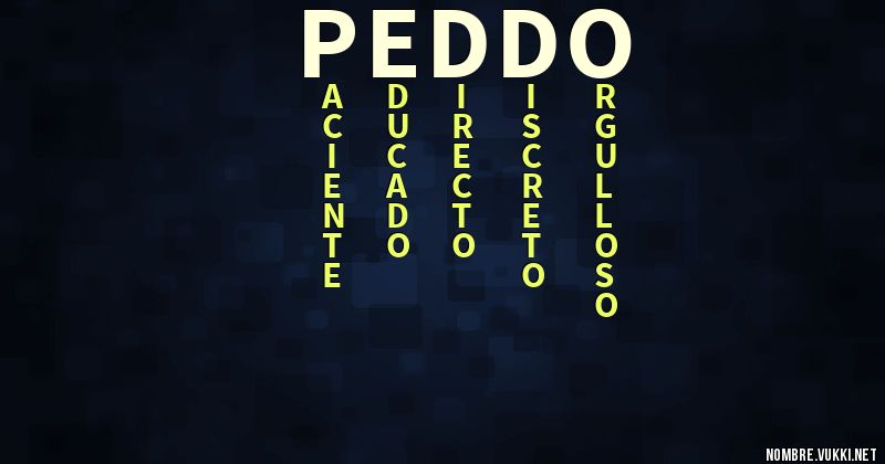 Qué significa peddo