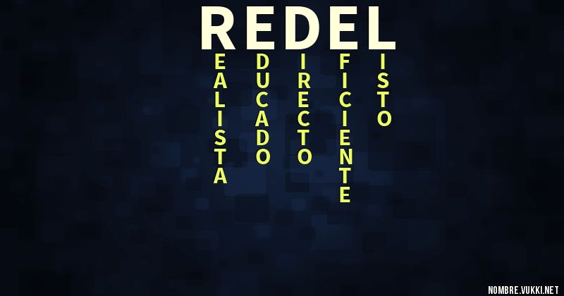 Qué significa redel