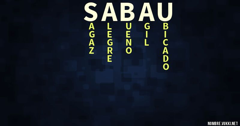 Qué significa sabau