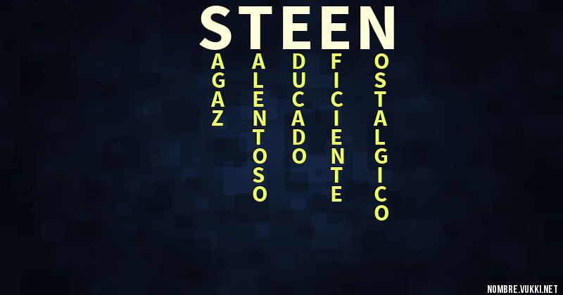 Qué significa steen
