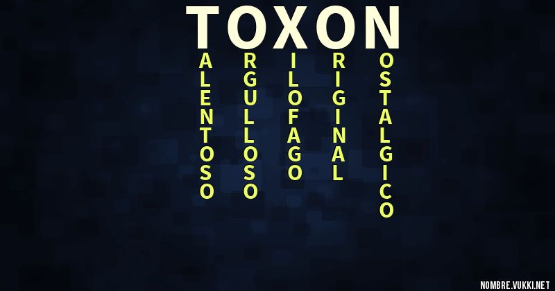 Qué significa toxon