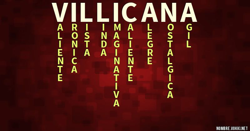 Qué significa villicaña