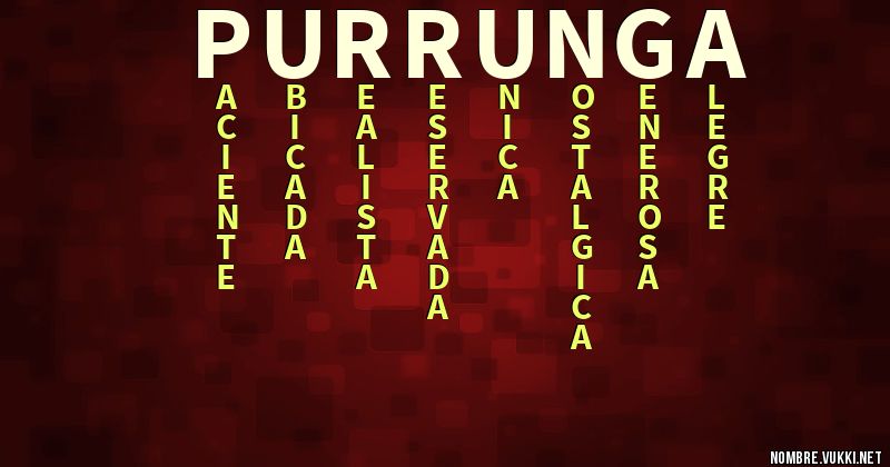 Qué significa purrunga
