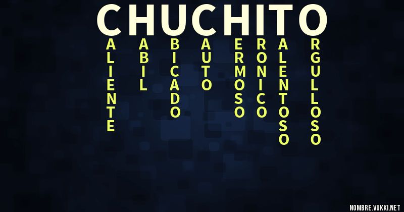 Qué significa chuchito