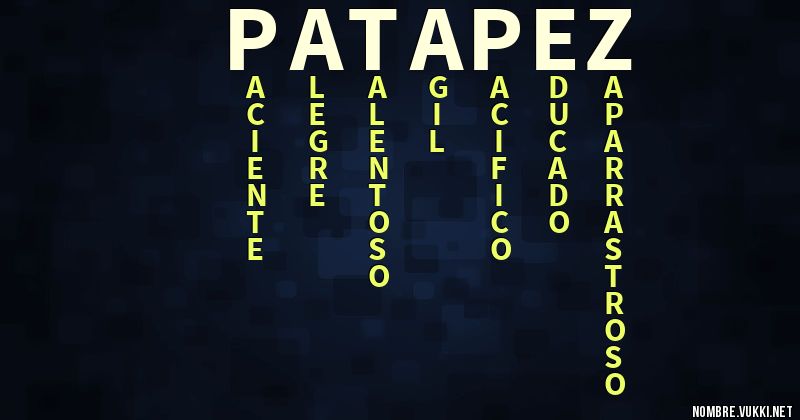 Qué significa patapez
