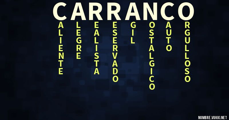 Qué significa carranco