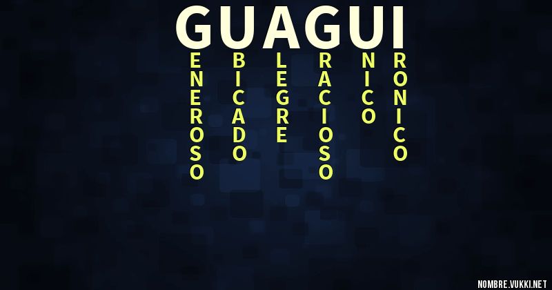 Qué significa guagui