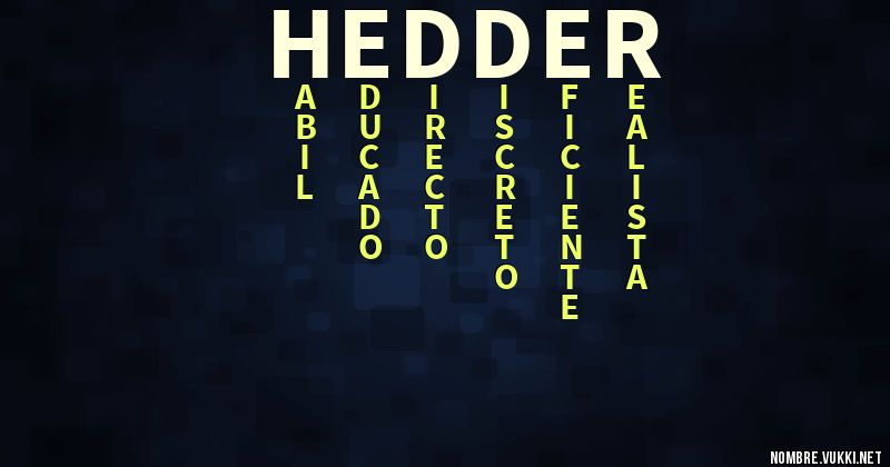 Qué significa hedder