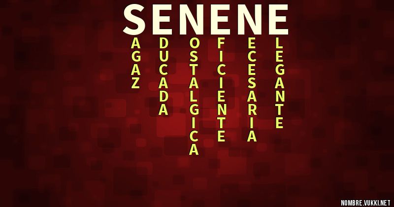 Qué significa señene