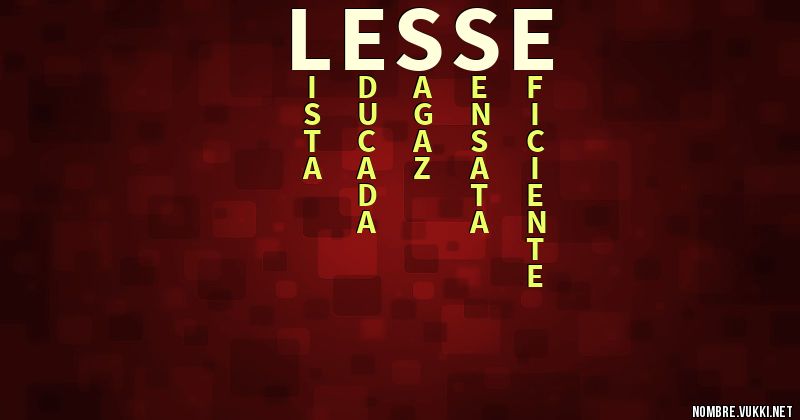 Qué significa lesse