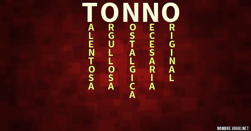 Qué significa tonño