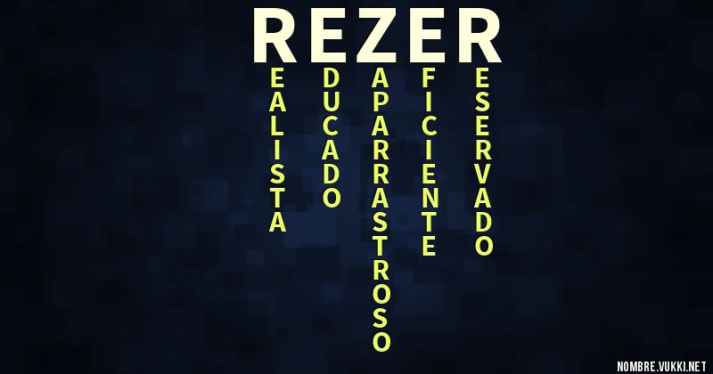 Qué significa rezer