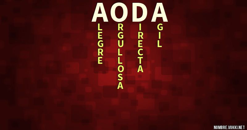 Qué significa aoda