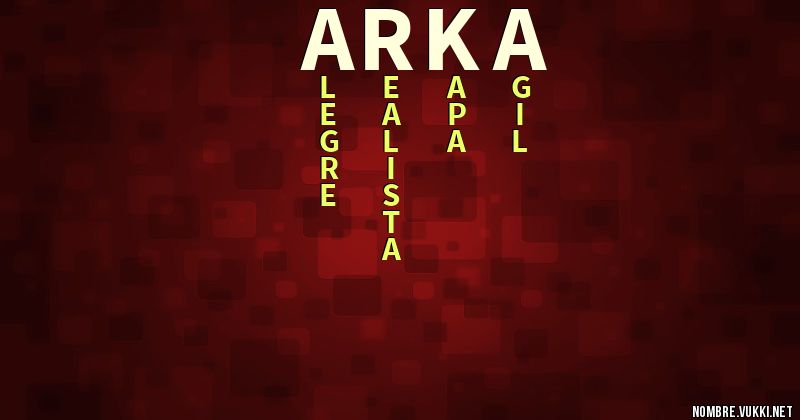 Qué significa arka