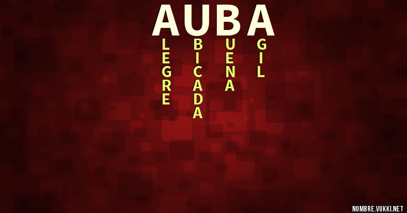 Qué significa auba