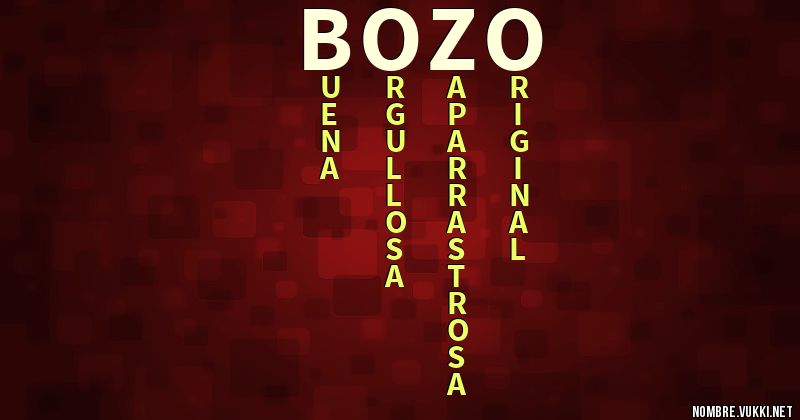 Qué significa bozo