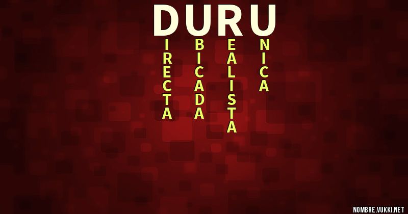Qué significa duru