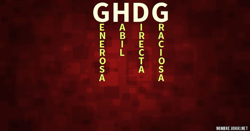 Qué significa ghdg