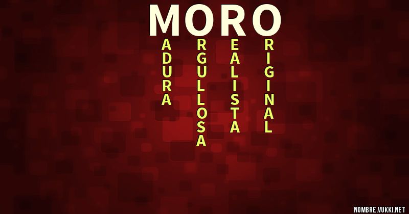 Qué significa moro