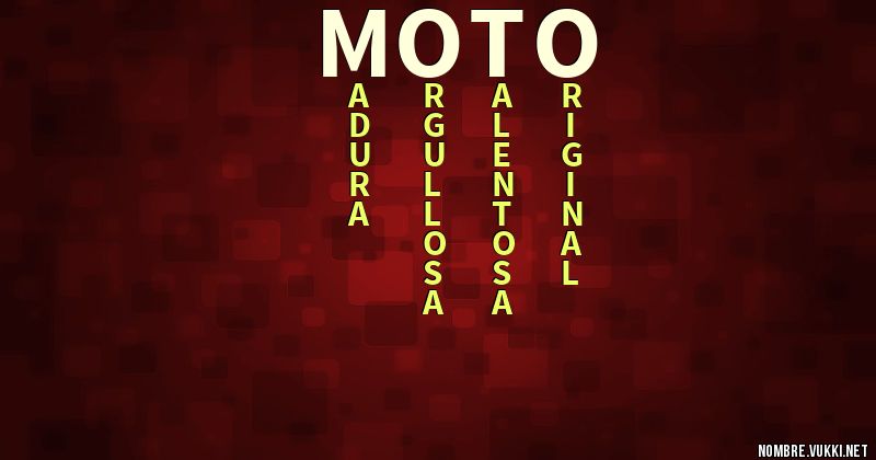 Qué significa moto