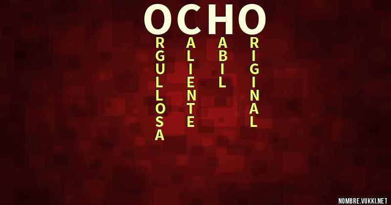 Qué significa ocho