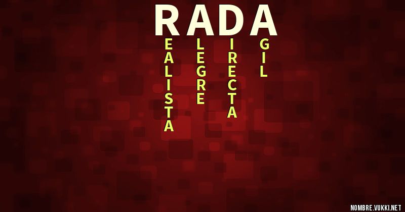 Qué significa rada