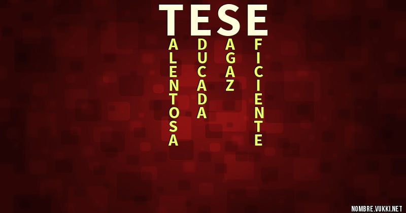 Qué significa tese