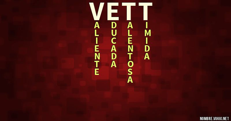 Qué significa vett