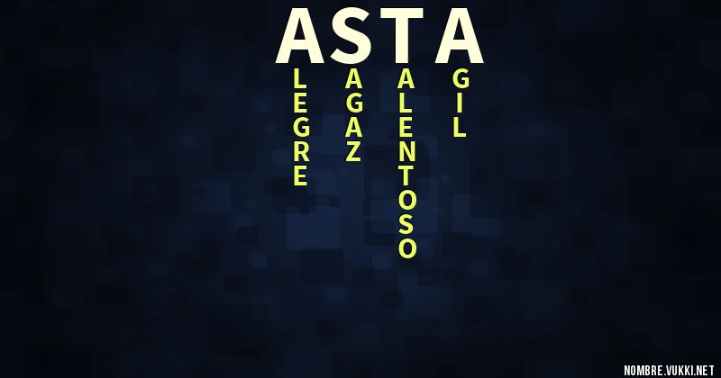 Qué significa asta