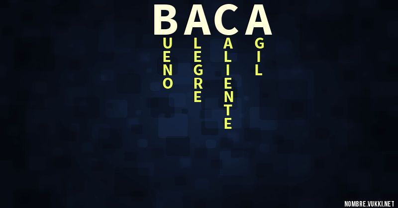Qué significa baca