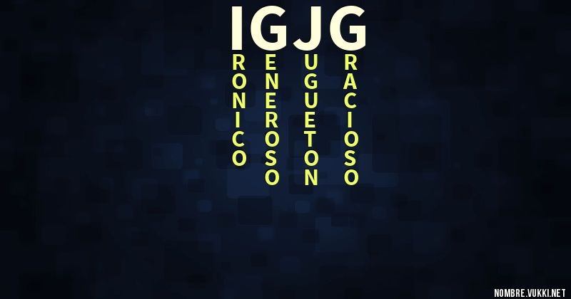 Qué significa igjg
